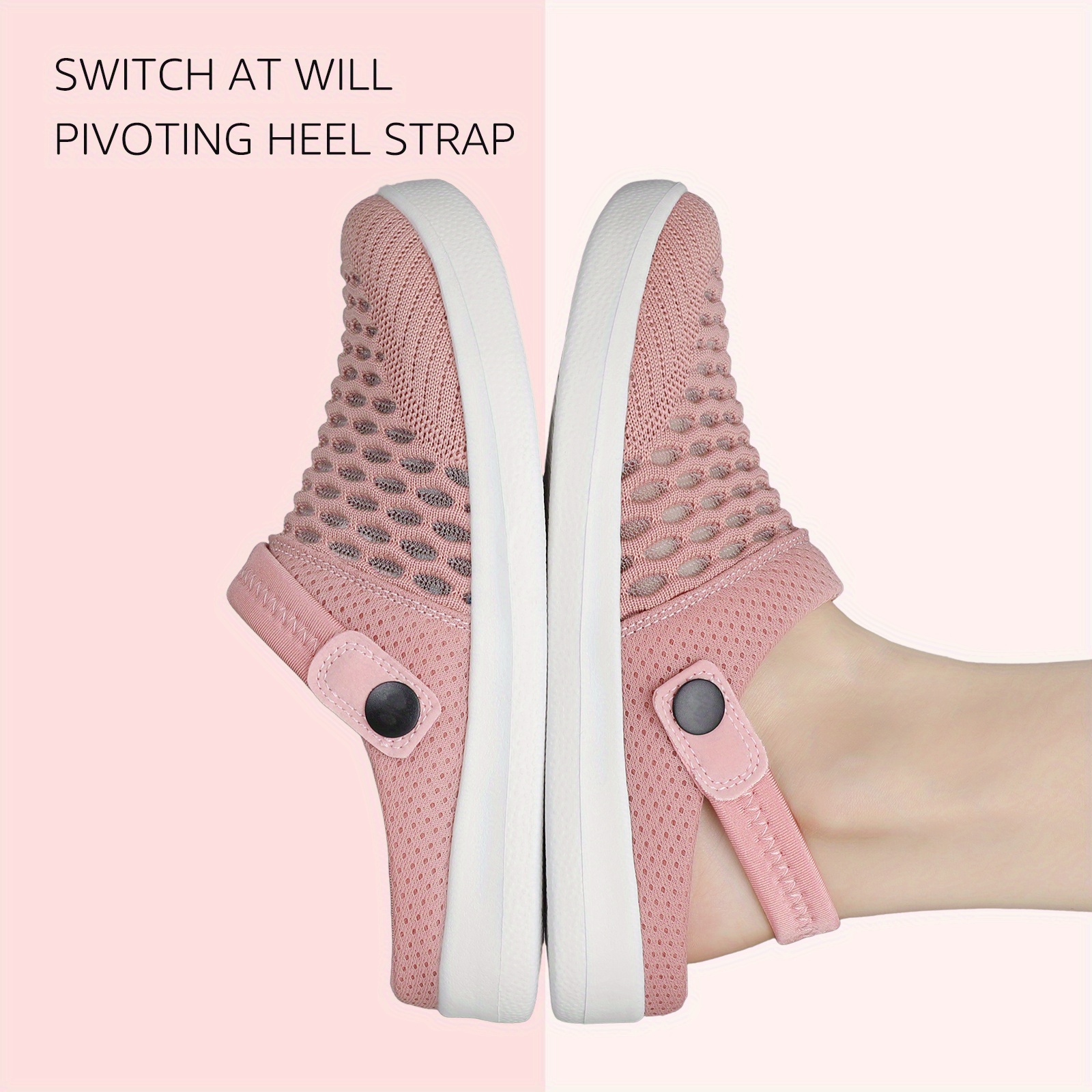 Women's Clogs Breathable Mesh Soft Sole Slip - Temu Norway