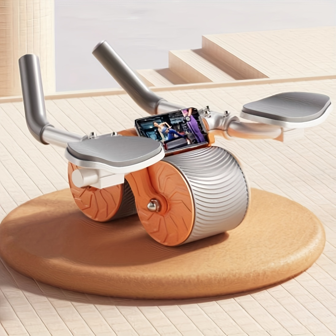 Abdominal Wheel Automatic Rebound Roll Abdominal Wheel - Temu