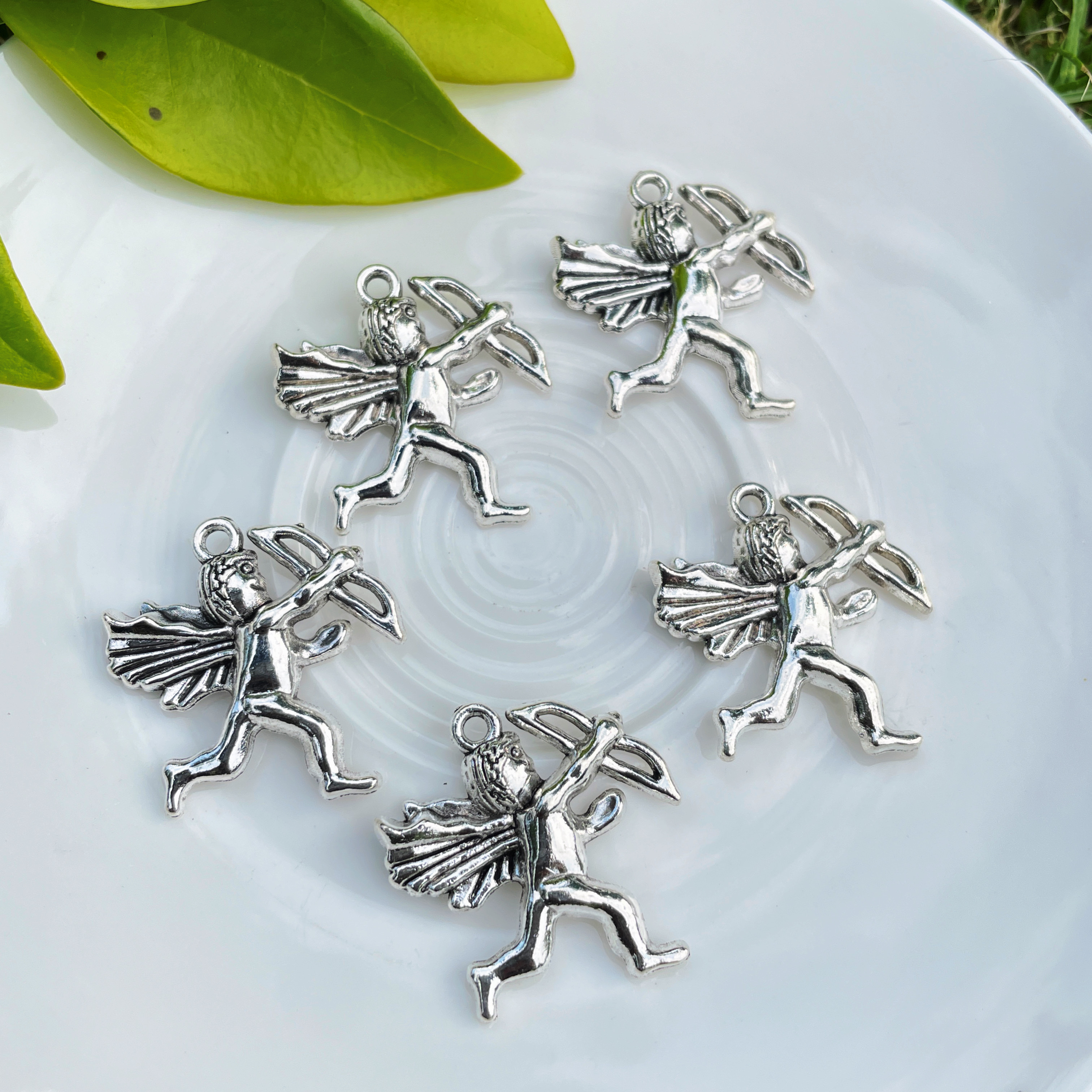 Ancient Silvery Cupid Arrow Pendants Diy Earrings Bracelet - Temu Australia