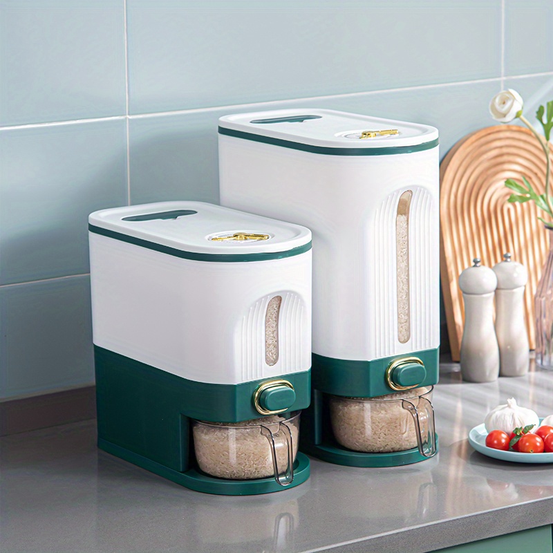 Rice Bucket Measuring Cup Large Capacity Cereal Container - Temu ...