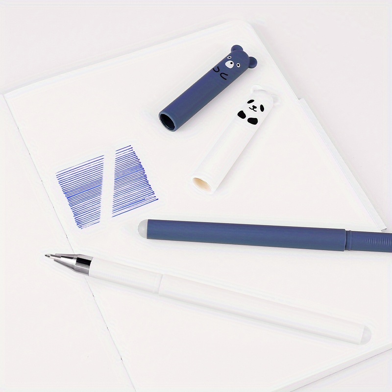 blue erasable gel pen cute cartoon animal rollerball gel ink - Temu Norway
