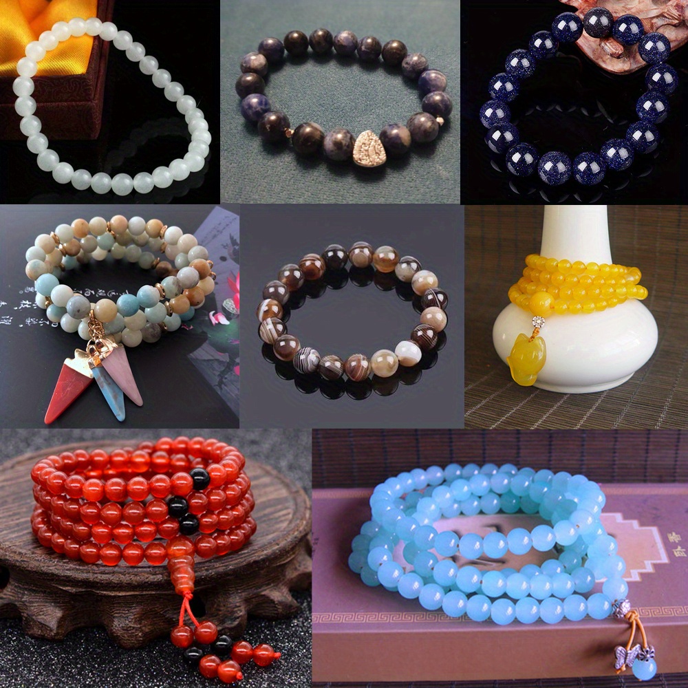 234mm 자연 면삭 돌 레드 작은 비즈 로즈 쿼츠 아게이트 루즈 스페이서 비즈 주얼리 Diy Temu Korea
