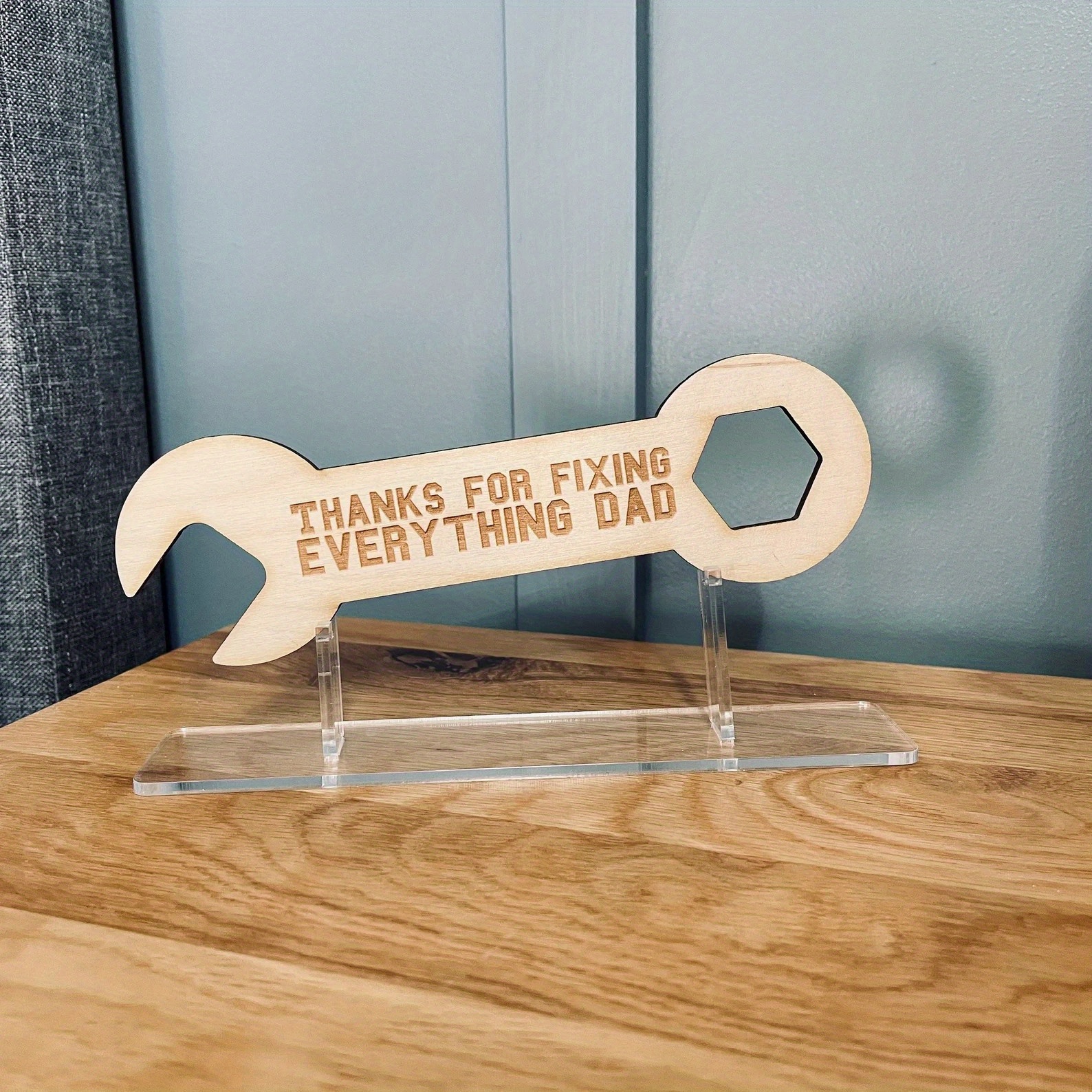 Wooden Wrench Home Living Room Decorations Tabletop Desk Ornament ...
