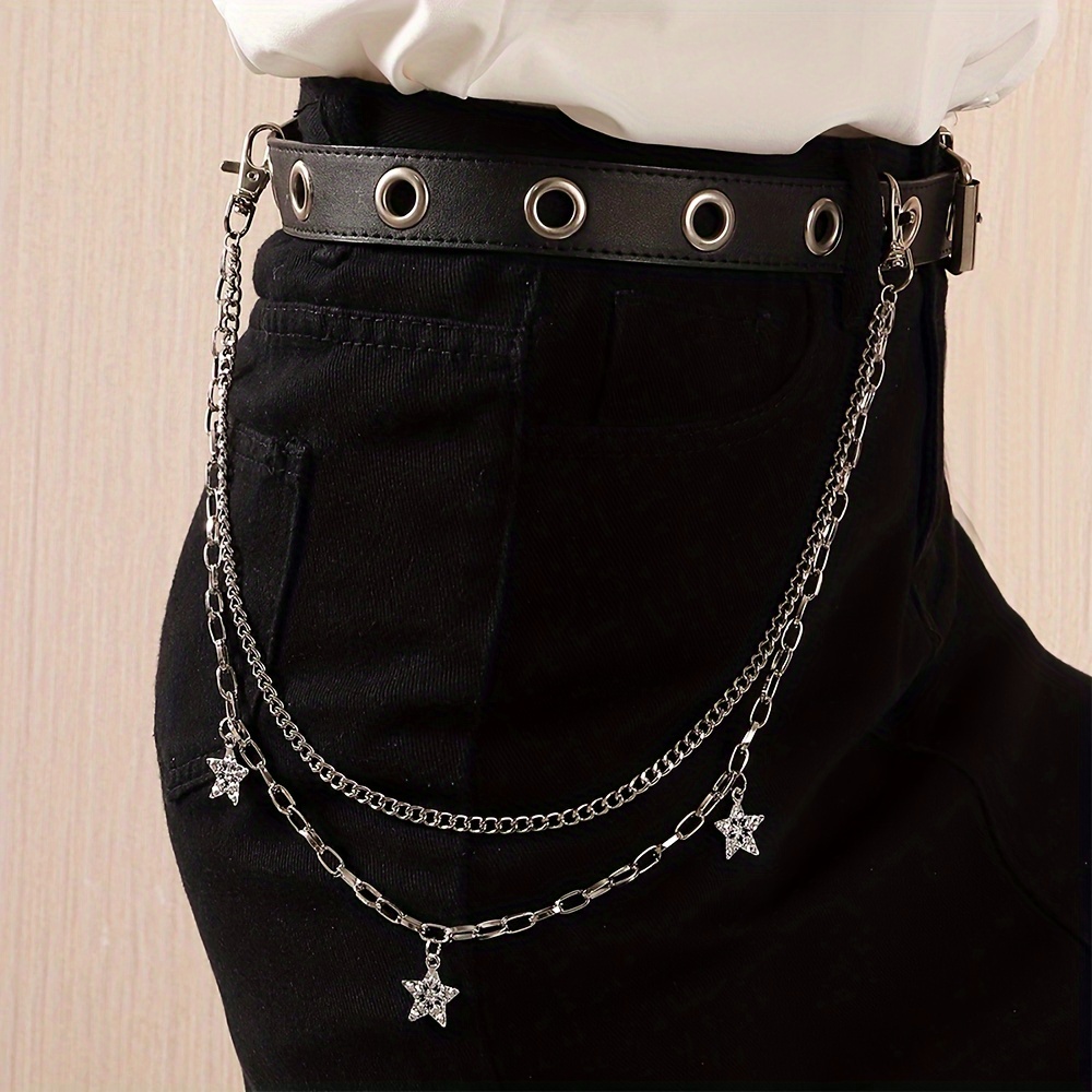 pearls beaded pants chain hip hop punk style body chain - Temu