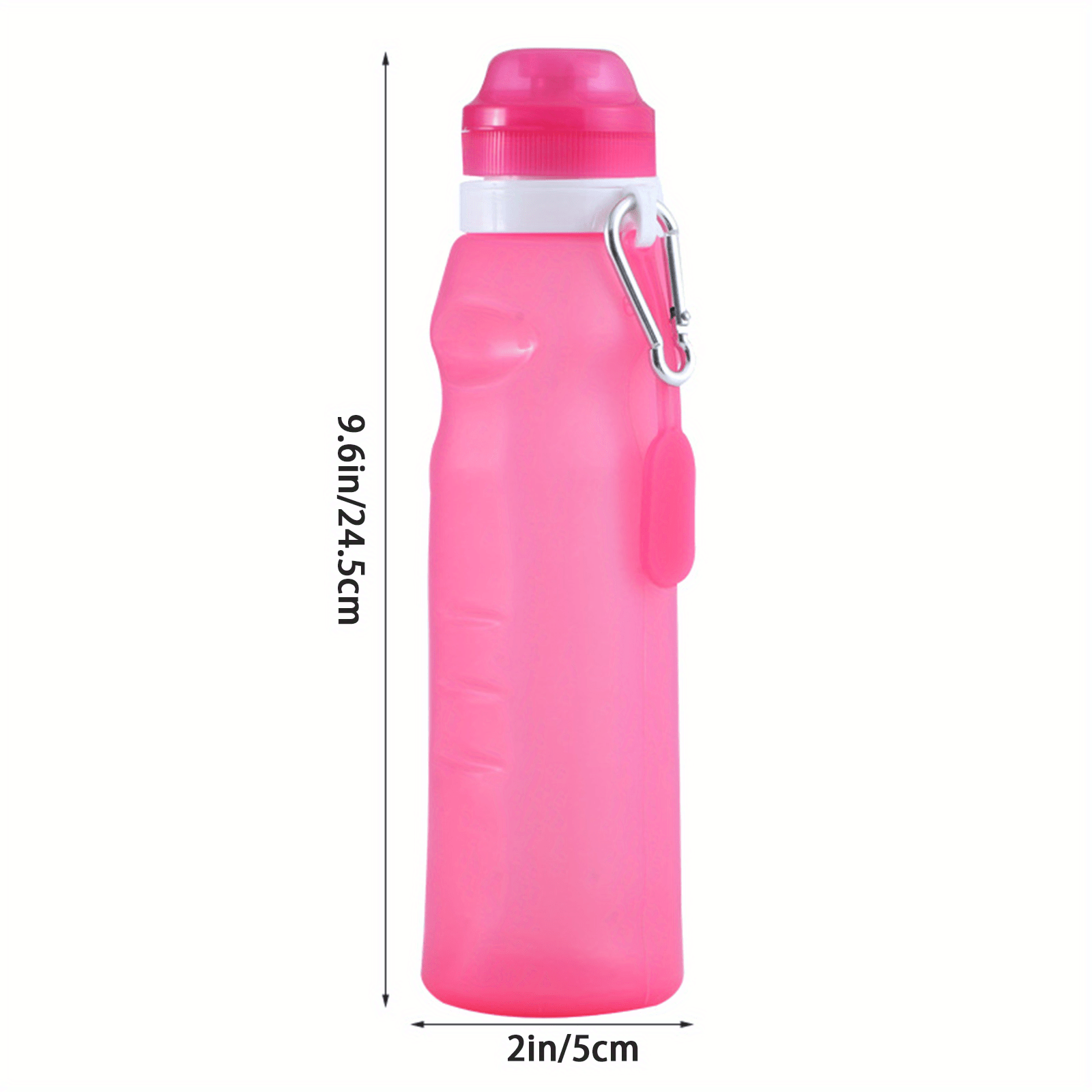 1pc 600ml Portable Foldable Silicone Water Bottle For Cycling And ...