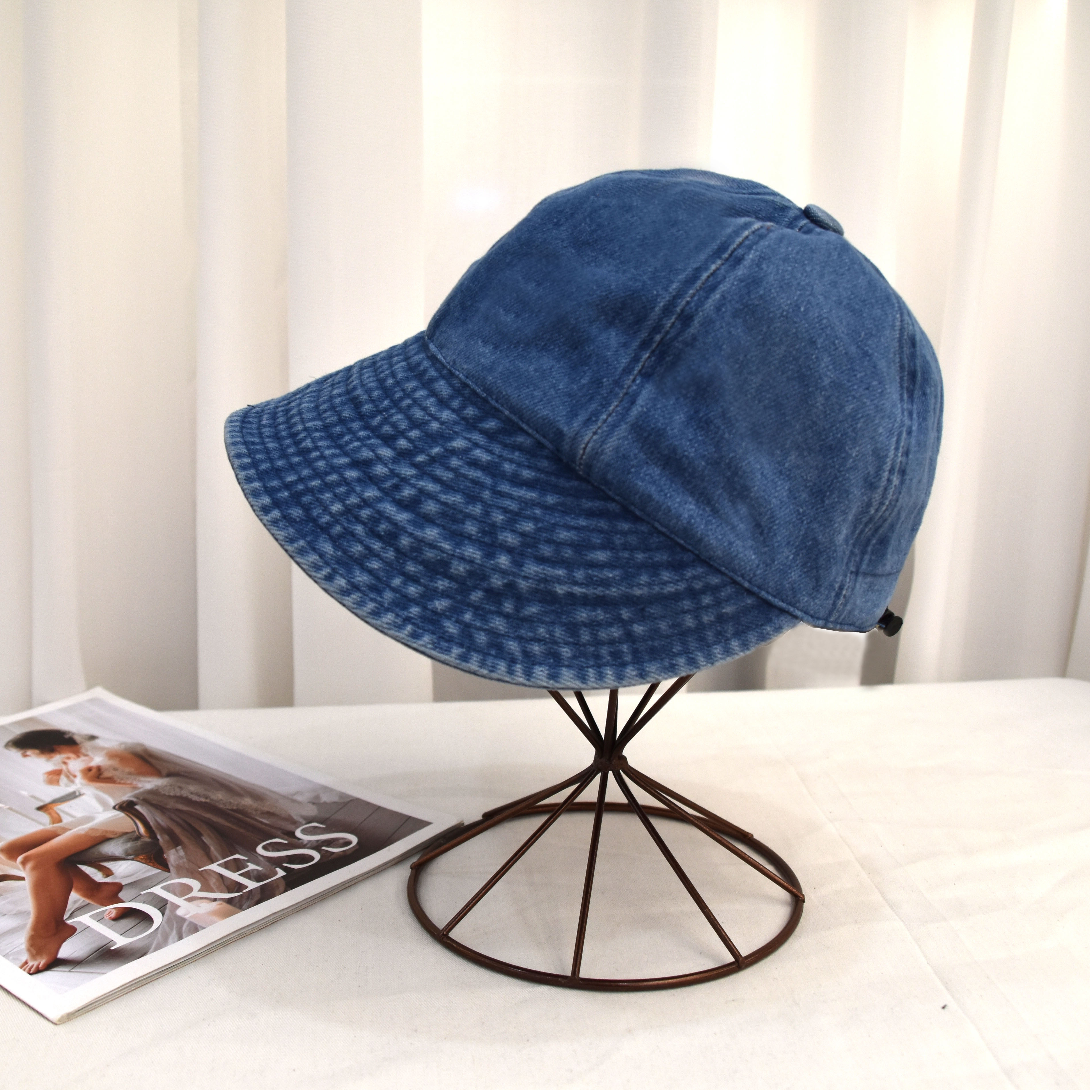 Denim Washed Vintage Sun Hat Wide Brim Casual Sunscreen - Temu Netherlands