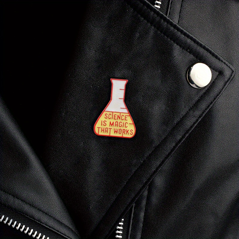 Science Beaker Badge Brooch Beaker Shape Cartoon Pin Clothes - Temu New ...