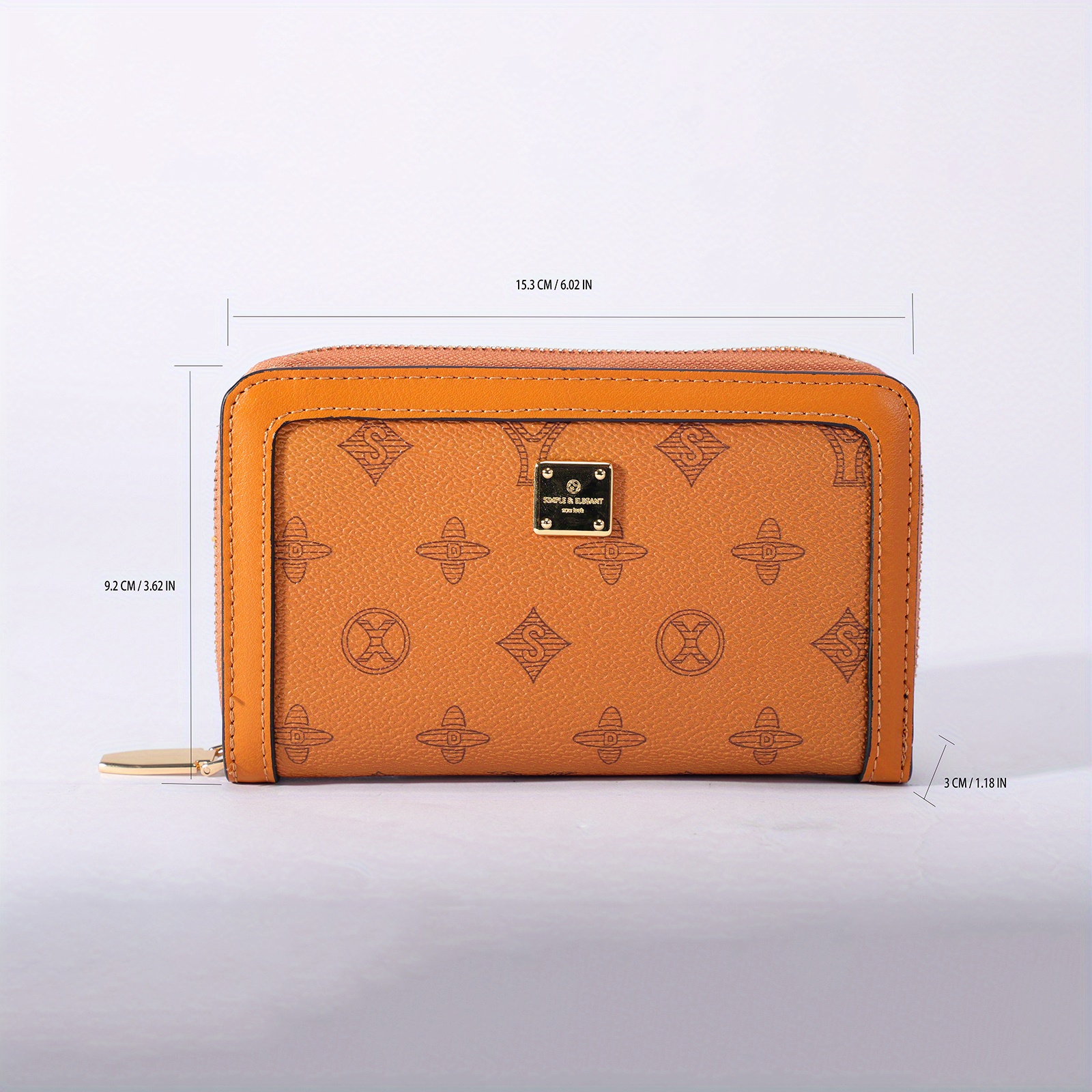 Geometric Pattern Bifold Short Wallet Casual Vintage Design - Temu ...