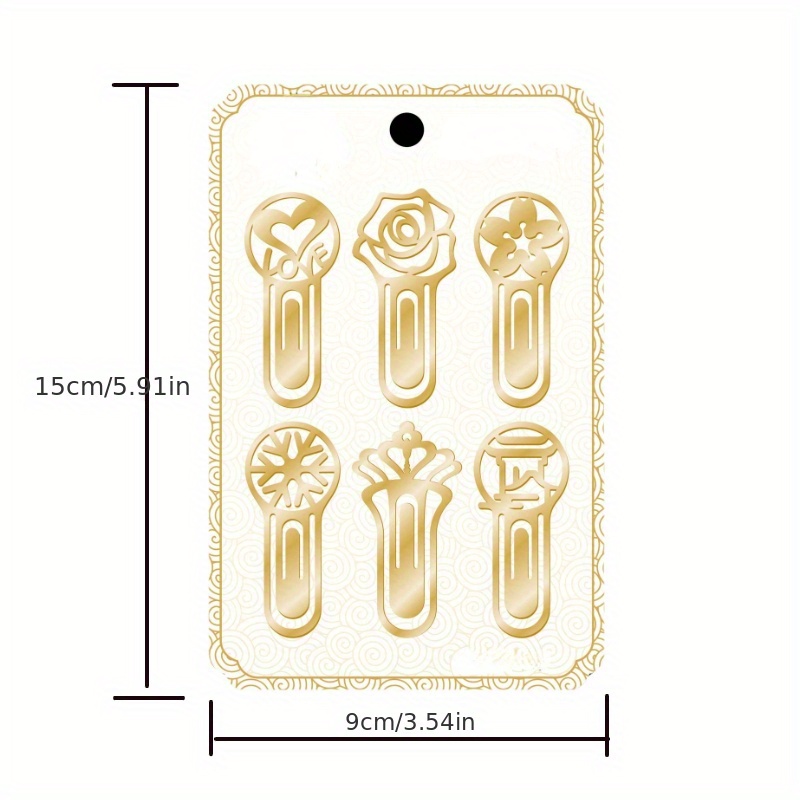 4pcs 6pcs Chinese Classical Style Champagne Golden Metal Hollowed ...