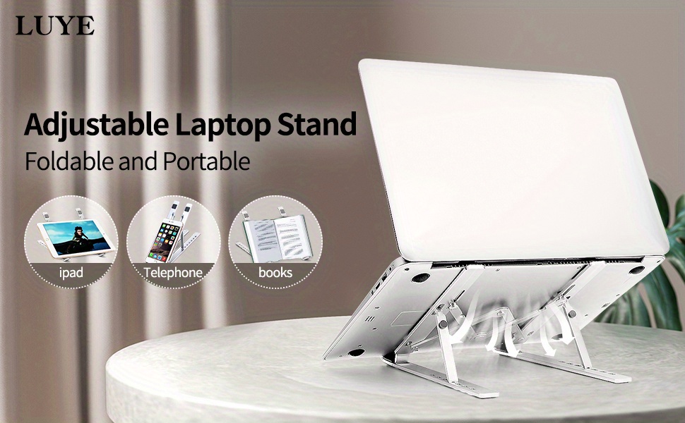 Portable Aluminum Alloy Laptop Stand Cooling Rack Universal - Temu ...