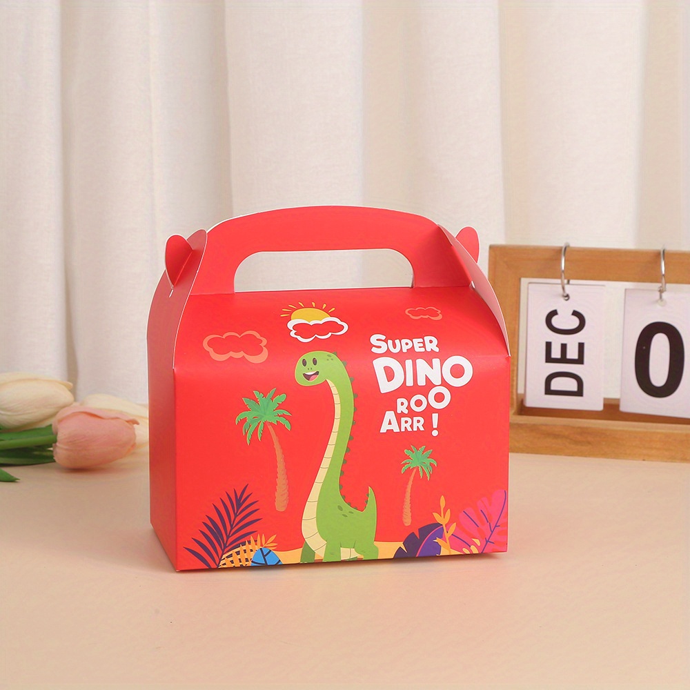 Gable Candy Treat Boxes Small Dinosaur Goodie Boxes Birthday - Temu