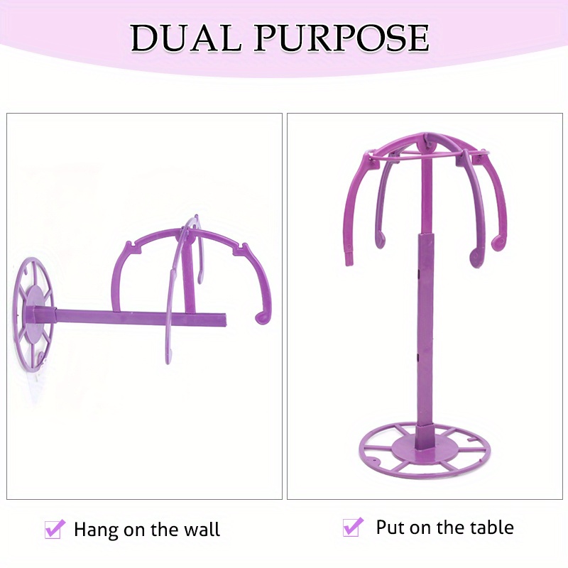 Wig Stand Wall mounted Wig Head Stand Holder Multifunctional - Temu ...