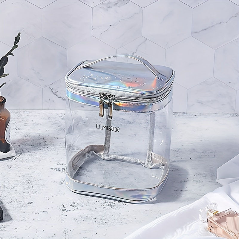 Transparent Toiletry Bag Waterproof Travel Cosmetic Bag With Zipper ...