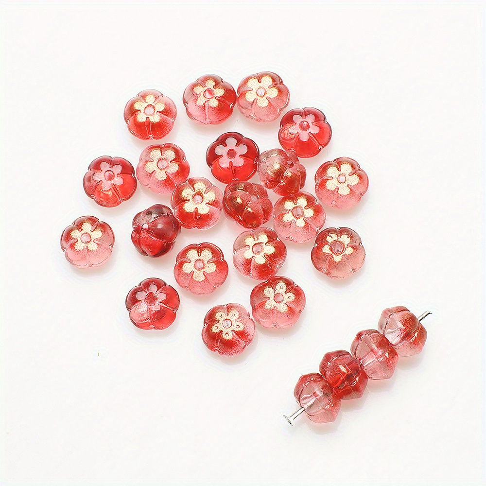 Color Simple Boho Flower Pendants Beads - Temu