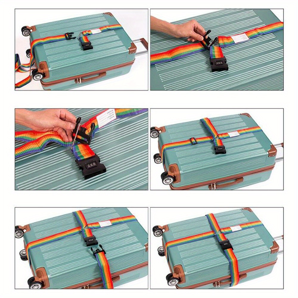 Cross Packing Strap Password Luggage Strap - Temu Portugal