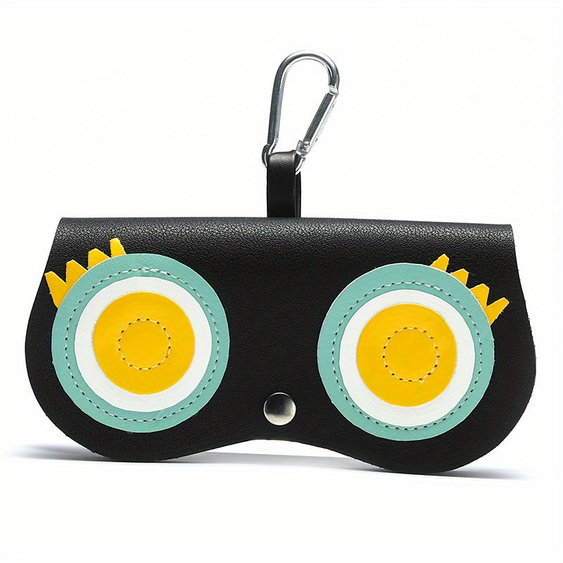 Cute Owl Cat Eyes Heart Flowers Pattern Portable Pu Leather Glasses ...
