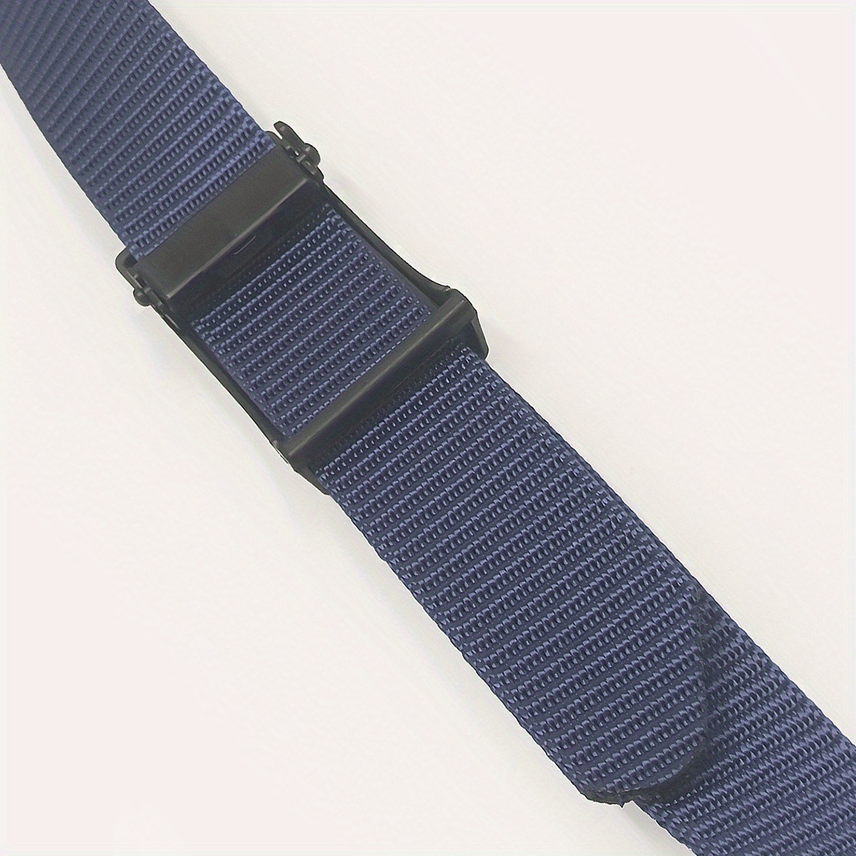 1pc nylon black automatic le belt casual slim belt for men | Temu ...