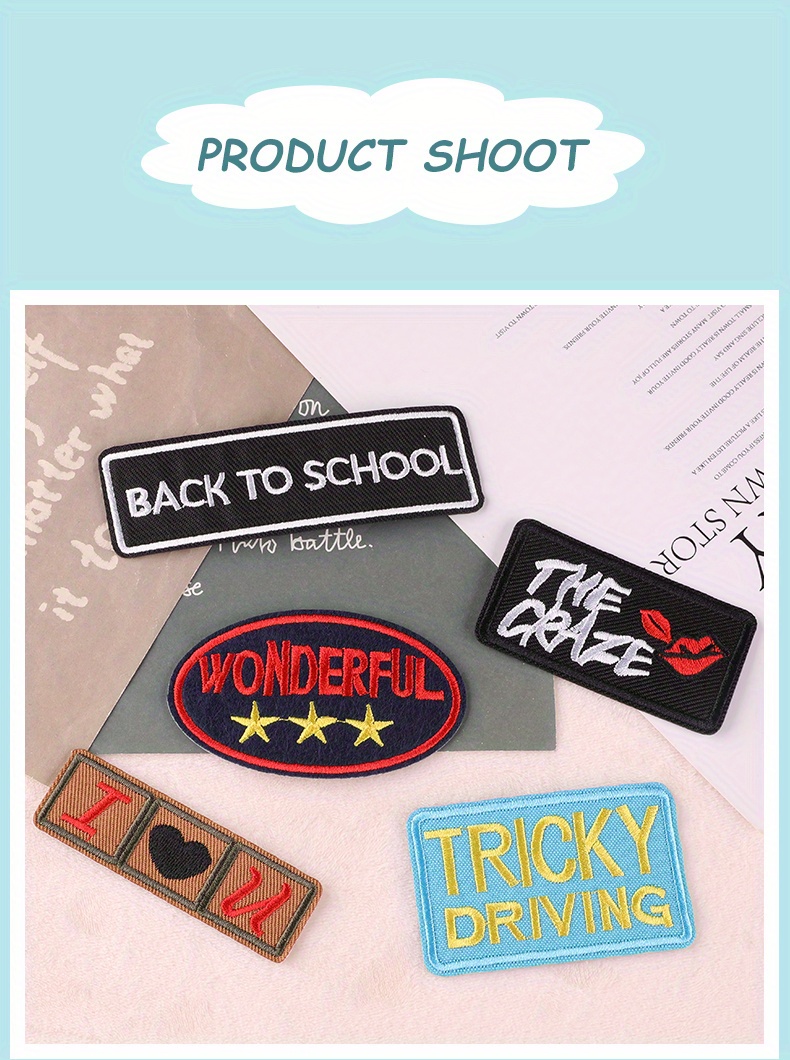 Cute Colorful Embroidered Letter Patches Girls Diy Iron - Temu United ...