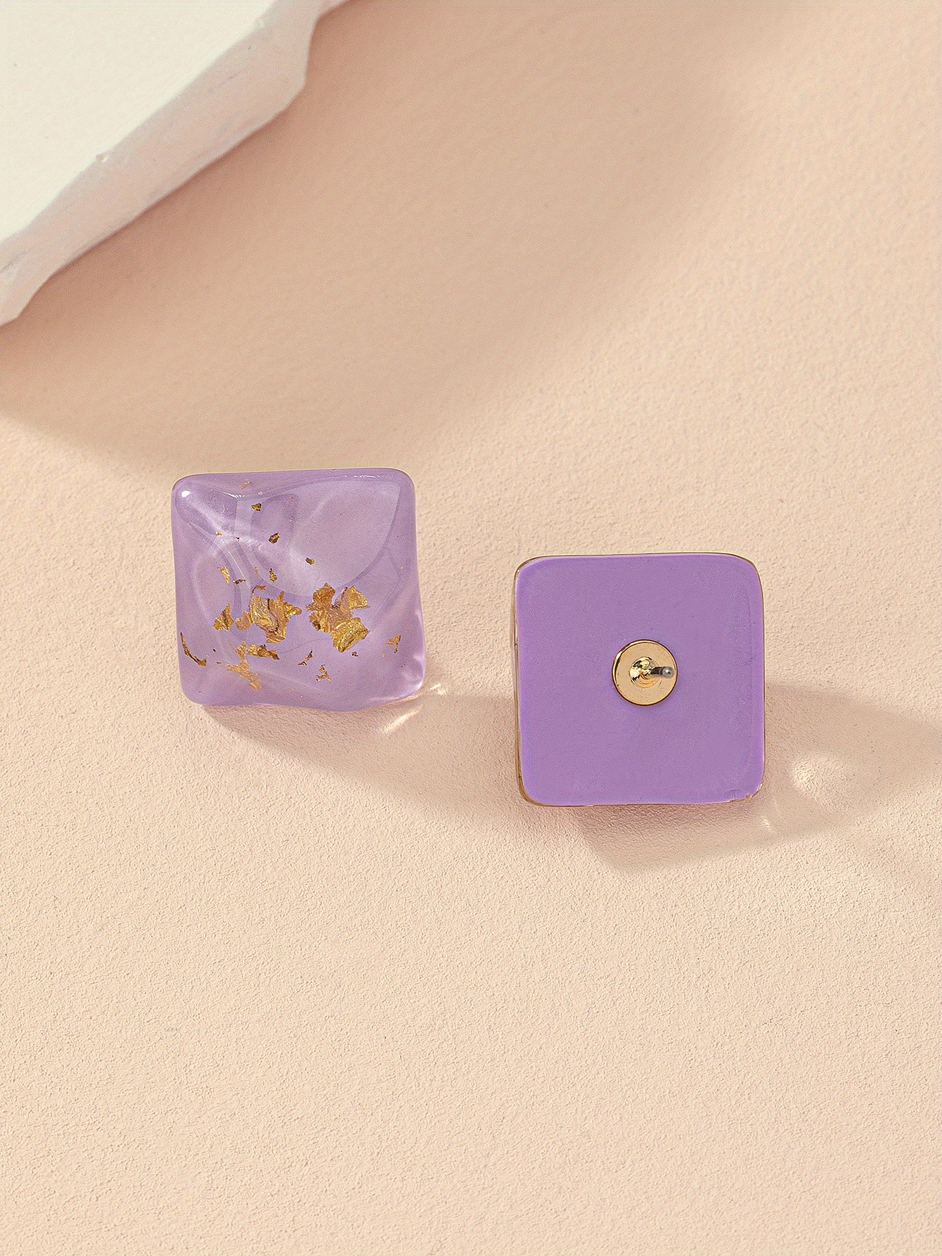 Shape Purple Stud Earrings Retro Bohemian Style - Temu Australia