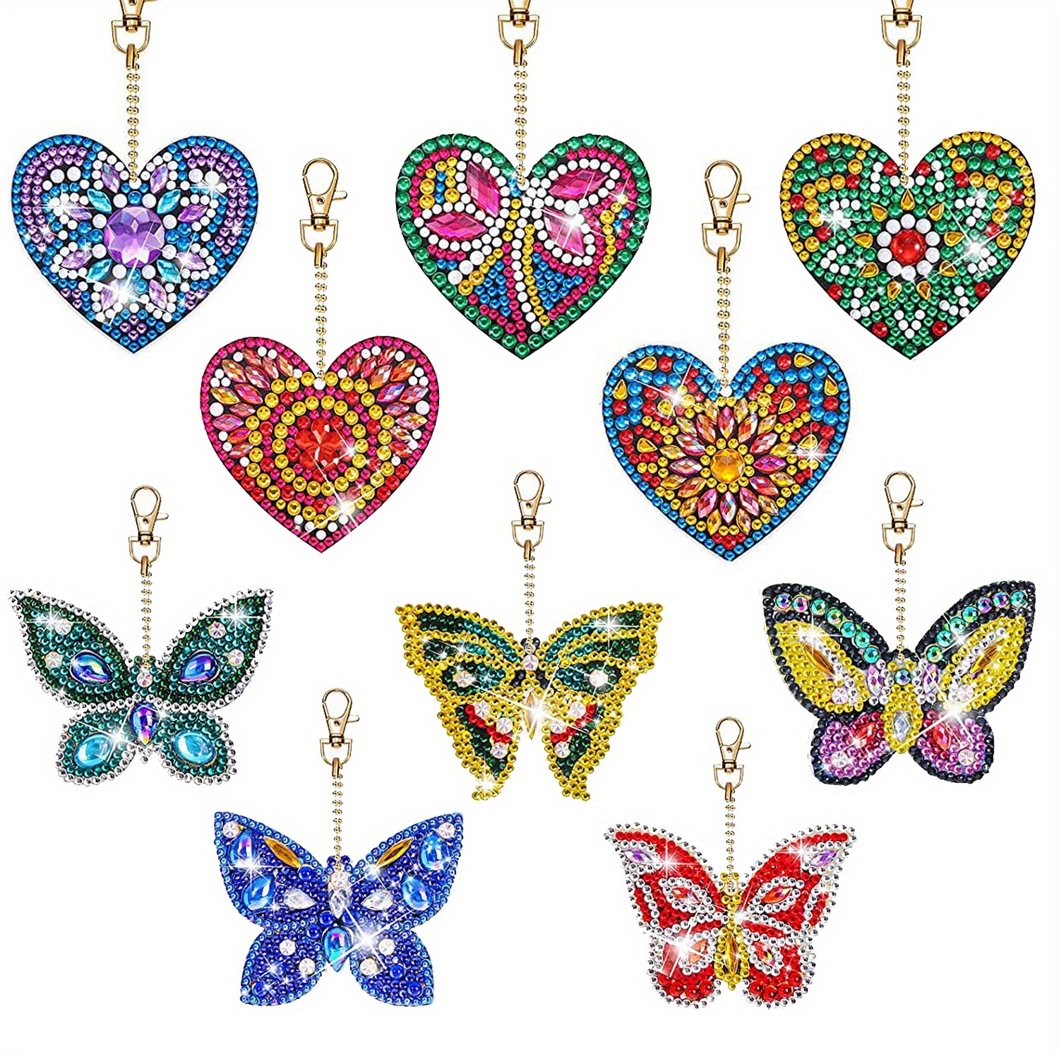 Painting Key Chain Kit Diamond Art - Temu