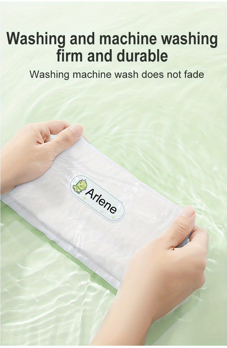 Personalized Medium Size Cotton Name Stickers Washable Iron - Temu ...