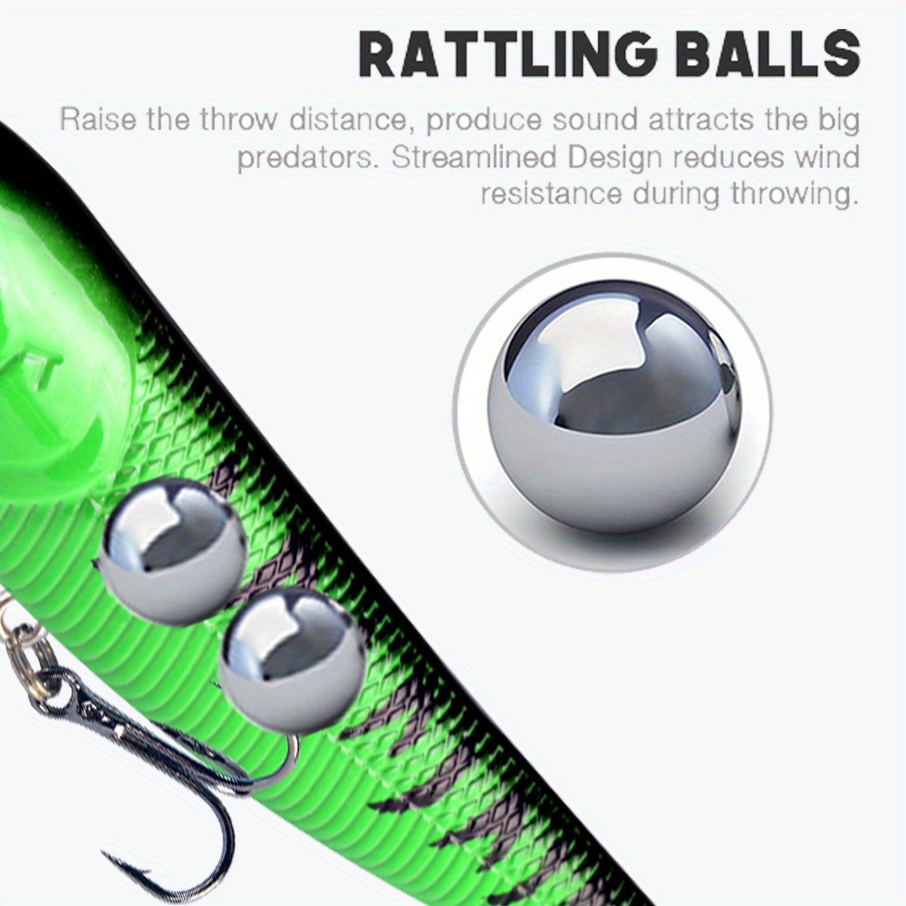 Floating Pencil Fishing Lures Topwater Bionic Hard Baits - Temu New Zealand