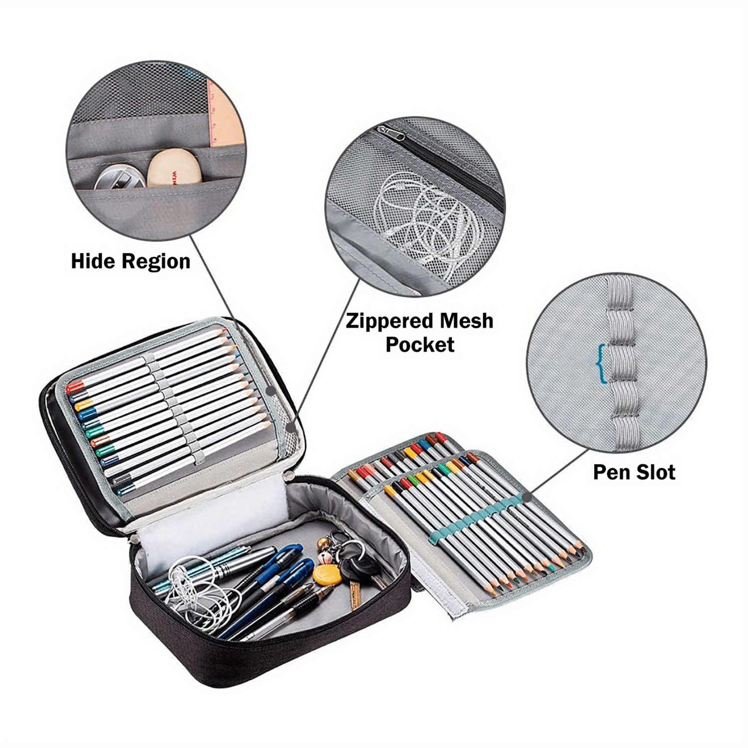 Waterproof Pencil Bag 72 Holes Large Capacity Sketching - Temu Australia