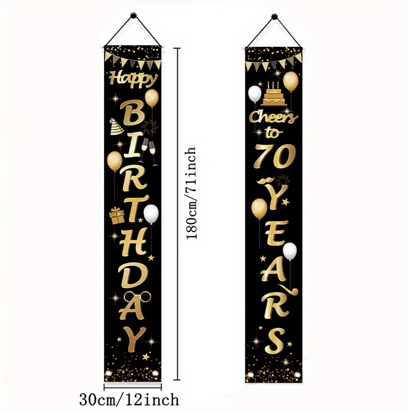 70th Birthday Party Decorations Cheers 70 Years Banner 70th Temu