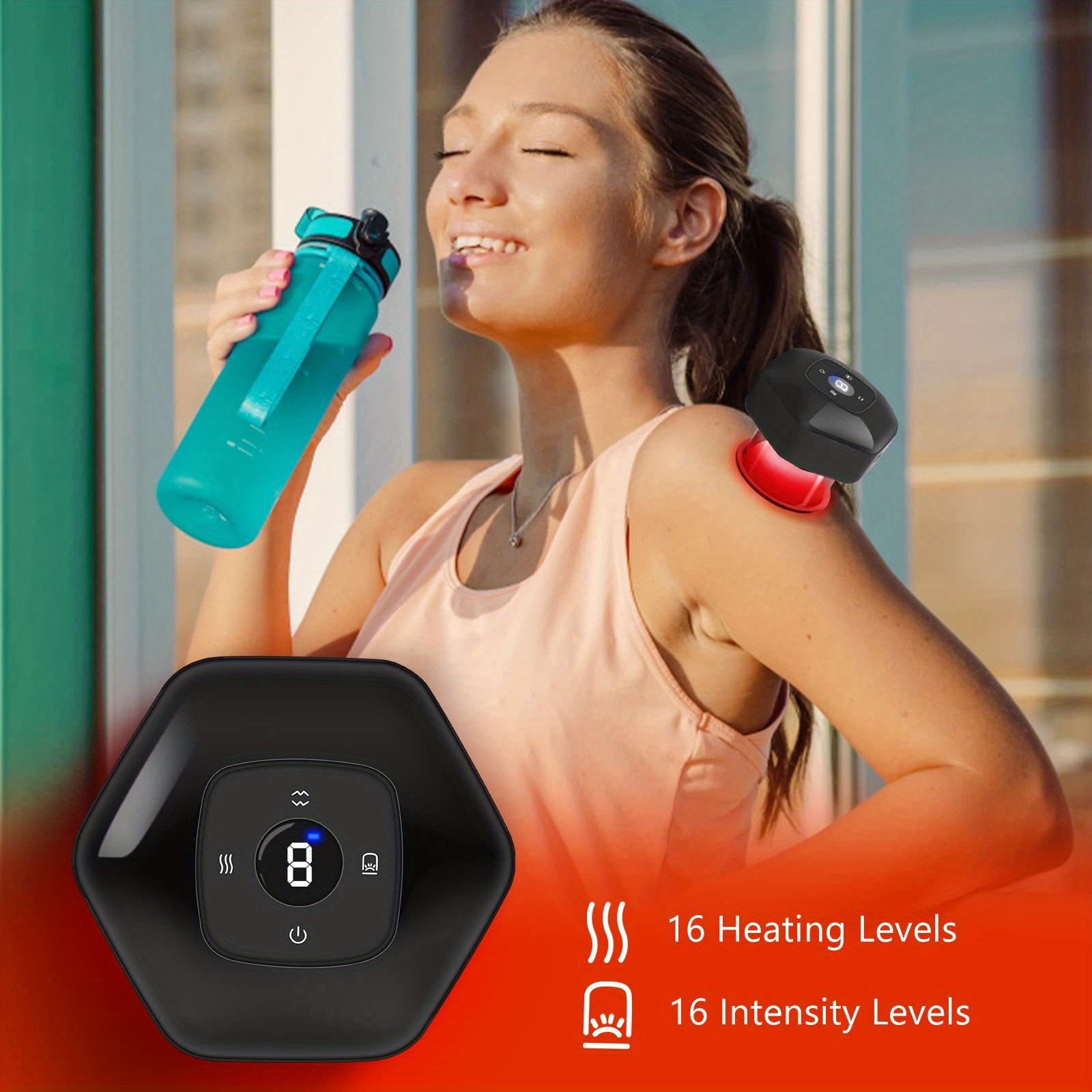 Smart Cupping Therapy Massager Red Light 3 Modes 16 - Temu New Zealand