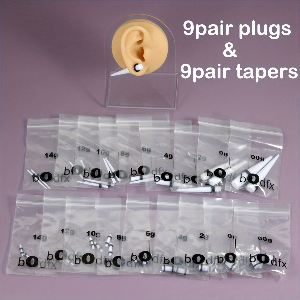 Gauges Kit Ear Stretching Kit Acrylic Plugs Ear - Temu Norway