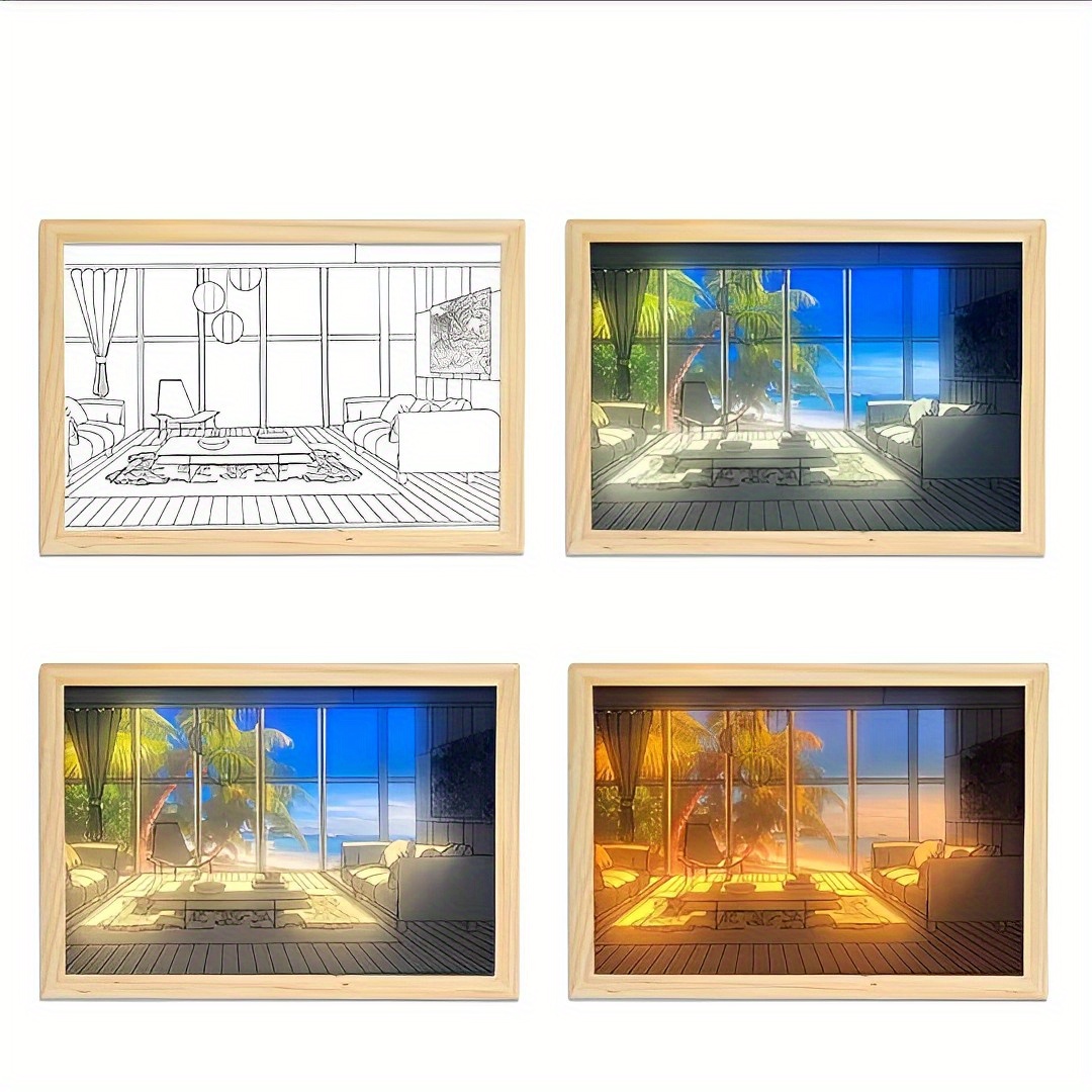 Three color Light Painting Night Light Bed Hair Light - Temu United Kingdom