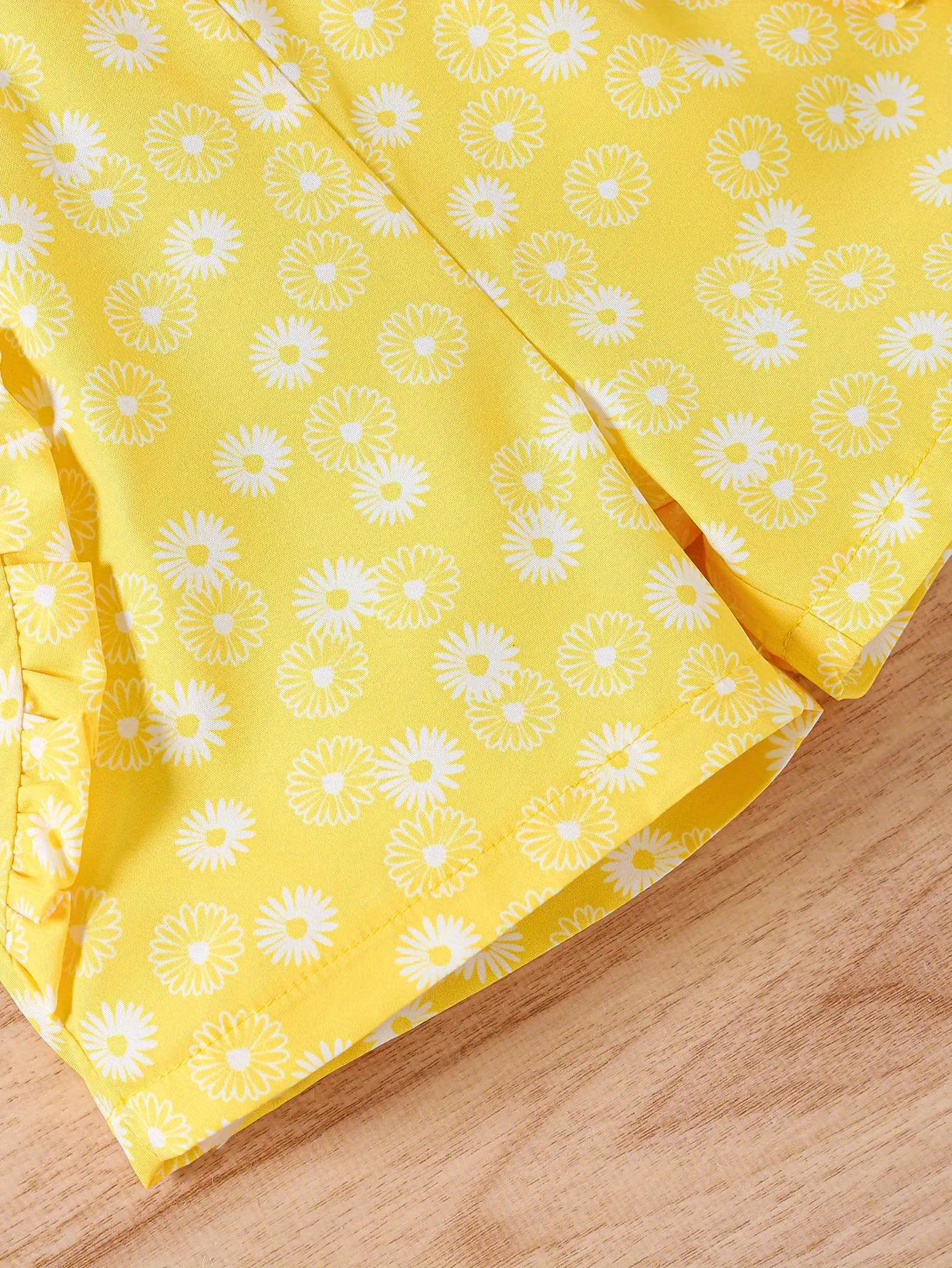 Girls Cute Casual Floral Neck Short Strap - Temu Norway