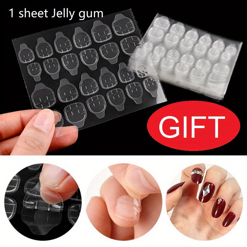 Glossy Flower Smiling Nails Medium Length Acrylic - Temu Norway