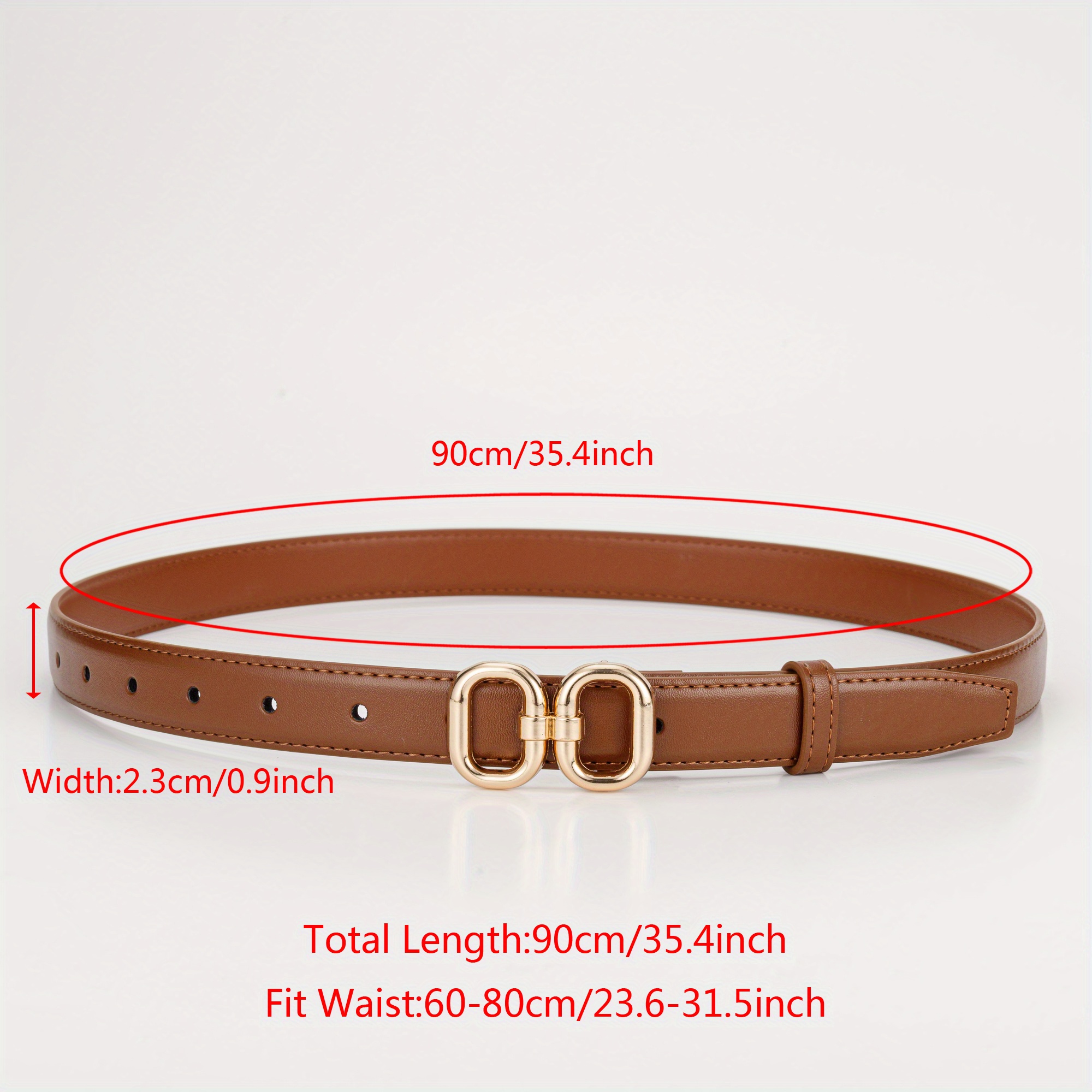 smooth head simple belt fashion versatile - Temu Norway