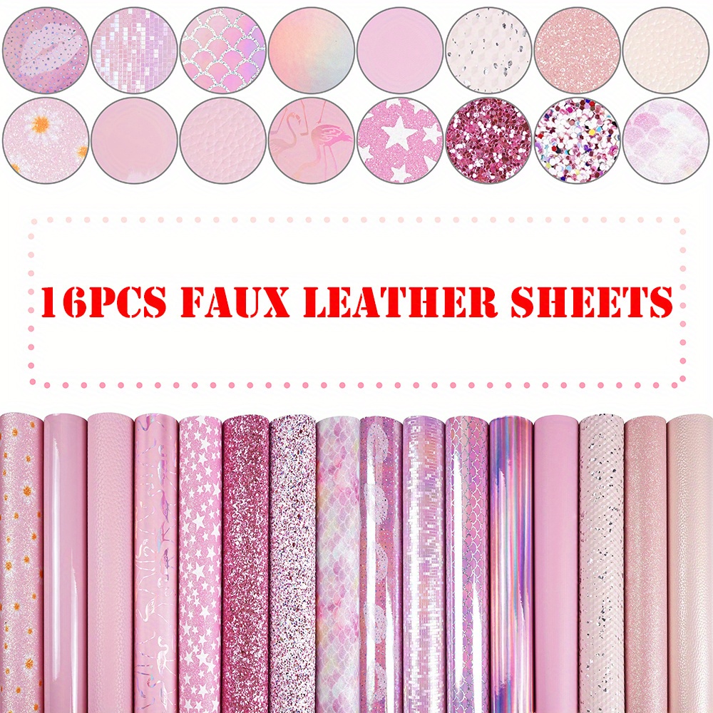 Baby Series Faux Leather Fabric Sheets Include Metallic - Temu Australia