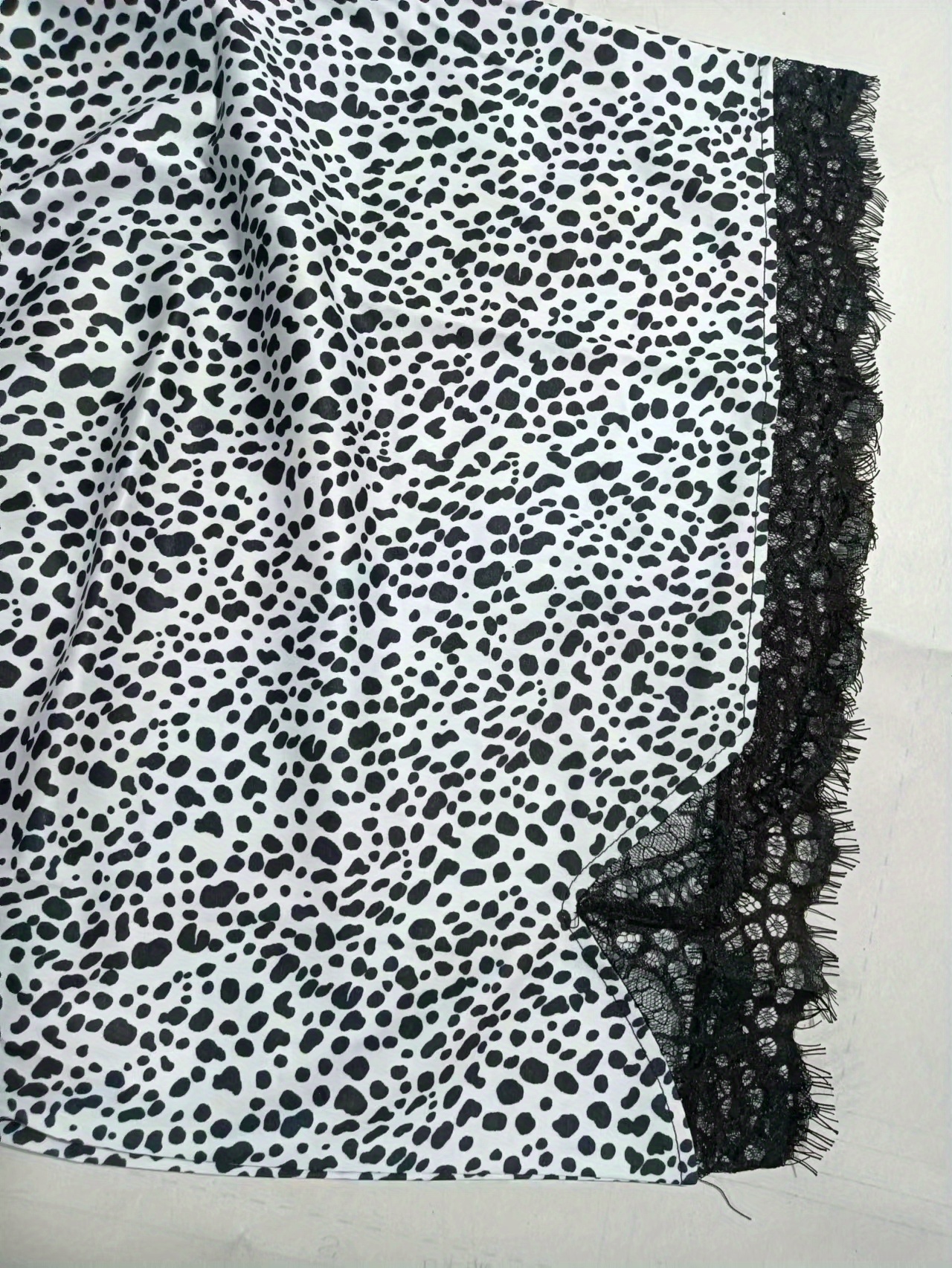 Leopard Print Lace Trim Skirt Sexy Elastic Waist Skirt - Temu