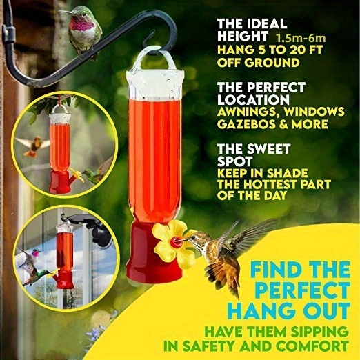 Small Outdoor Hummingbird Feeders Free Red String Hang - Temu