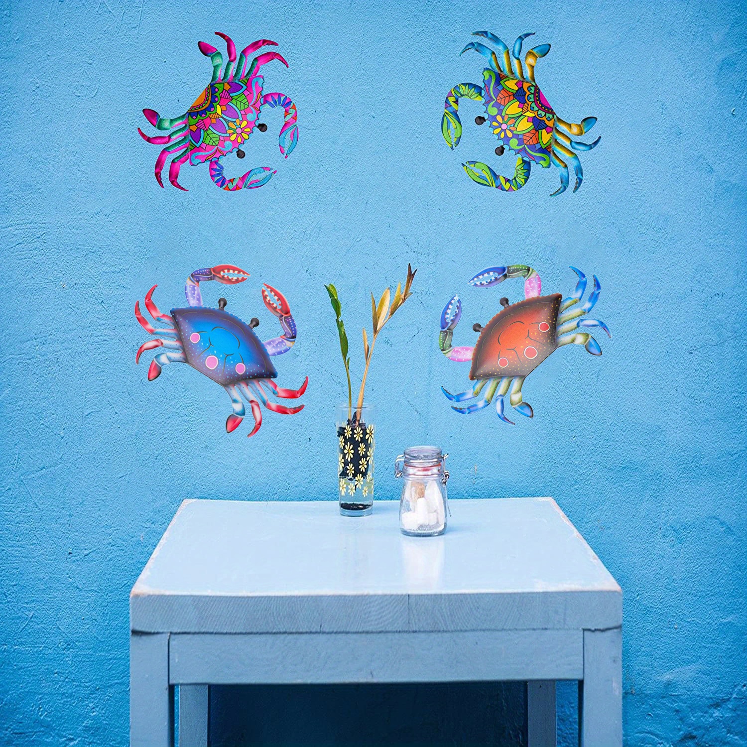 Add A Nautical Touch Home Stylish Crab Iron Wall Decor - Temu