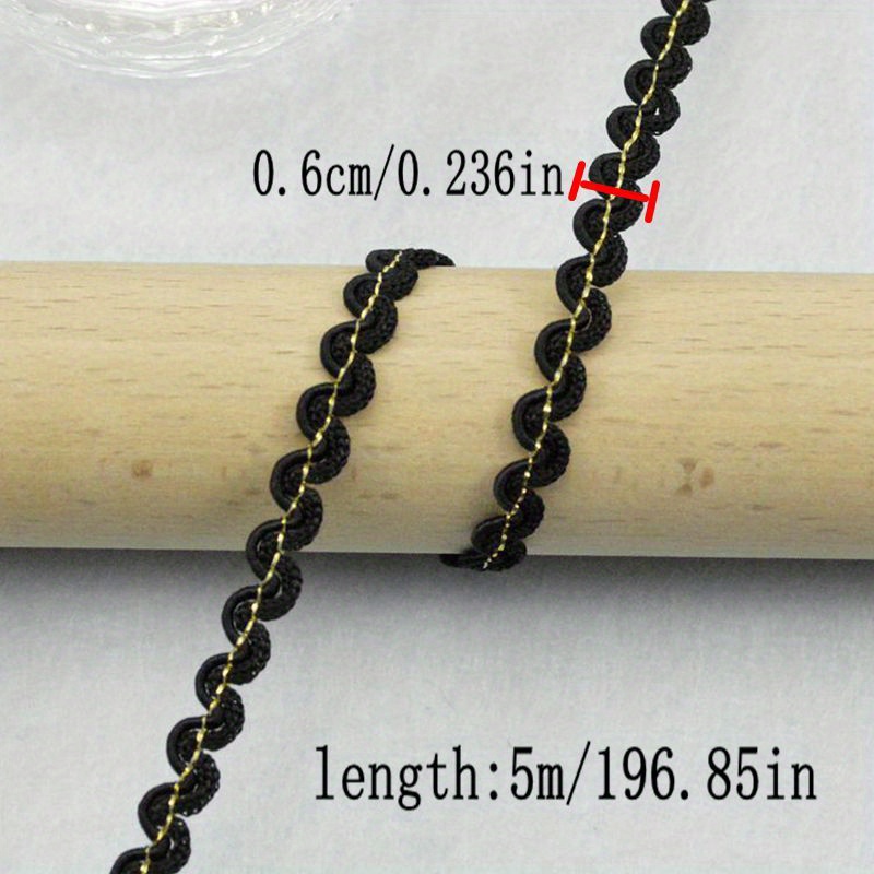 Width Small Curved Lace Tape Embroidery Lace Carnival - Temu