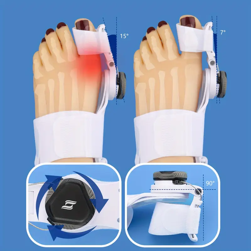 비수술적 건막류 및 발가락 외반 교정 발가락 분리 망치 발가락 교정 가정야간 전용 교체 필요 Temu