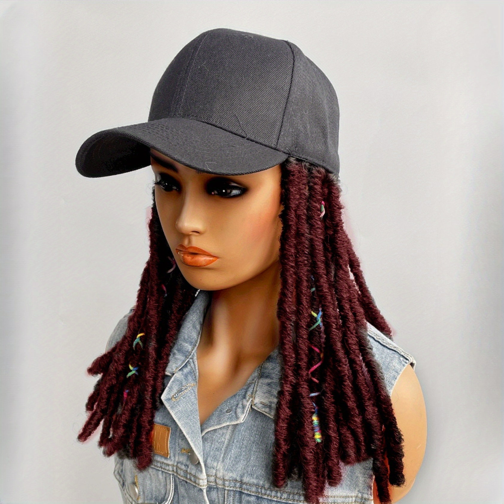 Dreadlock Hat Wig African American Men Women Baseball - Temu United Kingdom