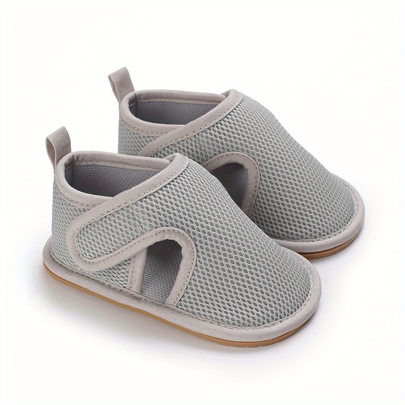 Baby Boys Girls Minimalist Mesh Breathable Hook Loop Sandals - Temu United Kingdom