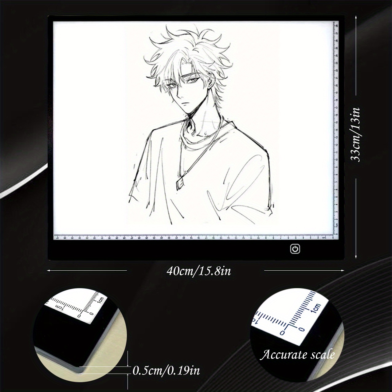 A3 Black Box Scale Cartoon Anime Drawing Diy Drawing Board - Temu
