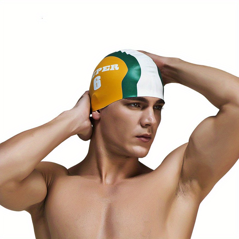 Comfortable Silicone Waterproof Swimming Cap Men Women - Temu Netherlands