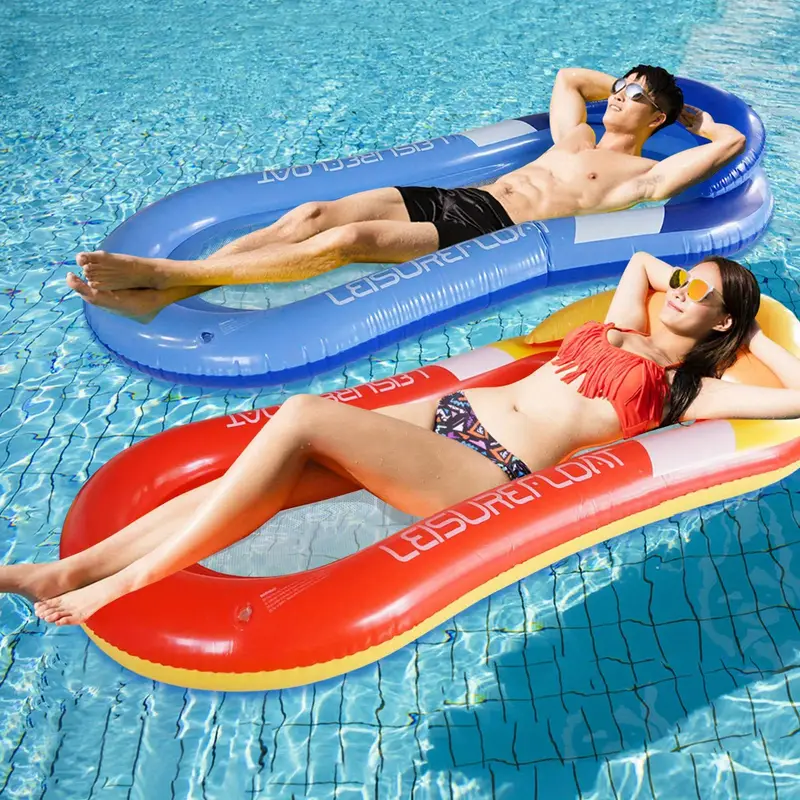 Inflatable Pool Lounger Adults Float Hammock Raft Air Sofa Temu