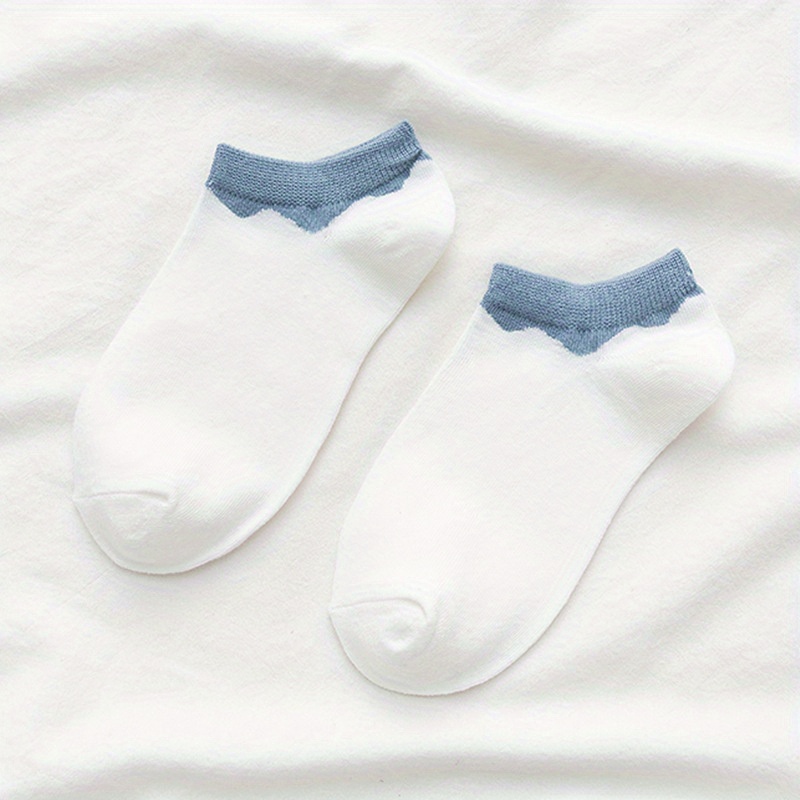 Plaid Stripe Ankle Socks Soft Lightweight All Match Socks Women's ...