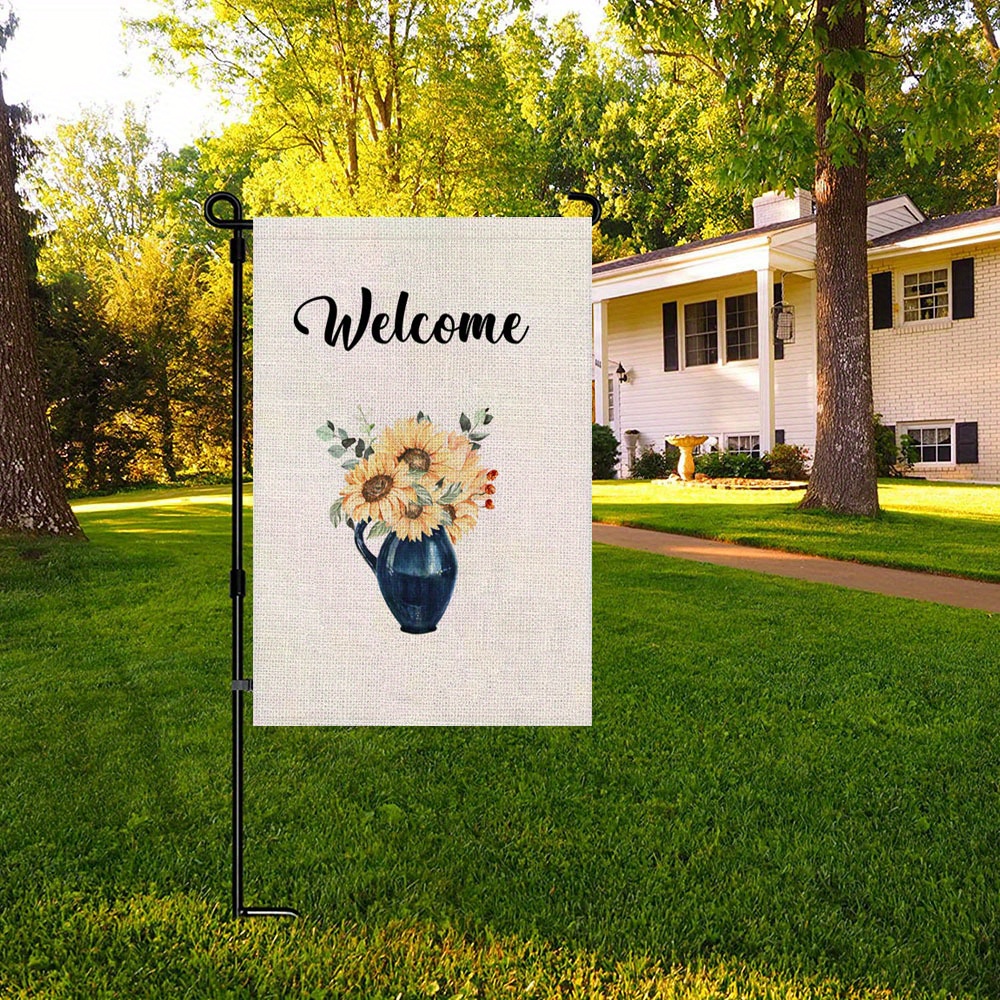 Flowers In Vase Garden Flag Double Sided Outside Party - Temu United ...