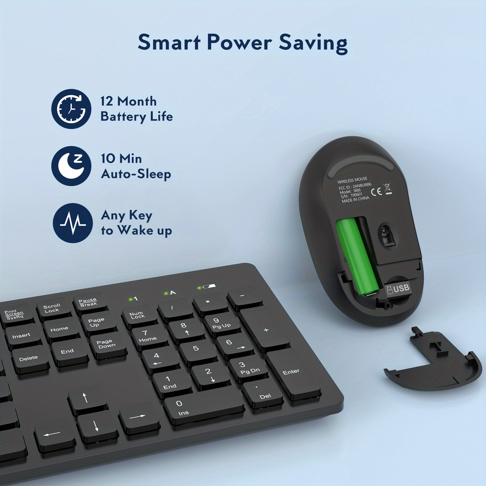 uk satandard wireless keyboard mouse set ergonomic mouse - Temu New Zealand