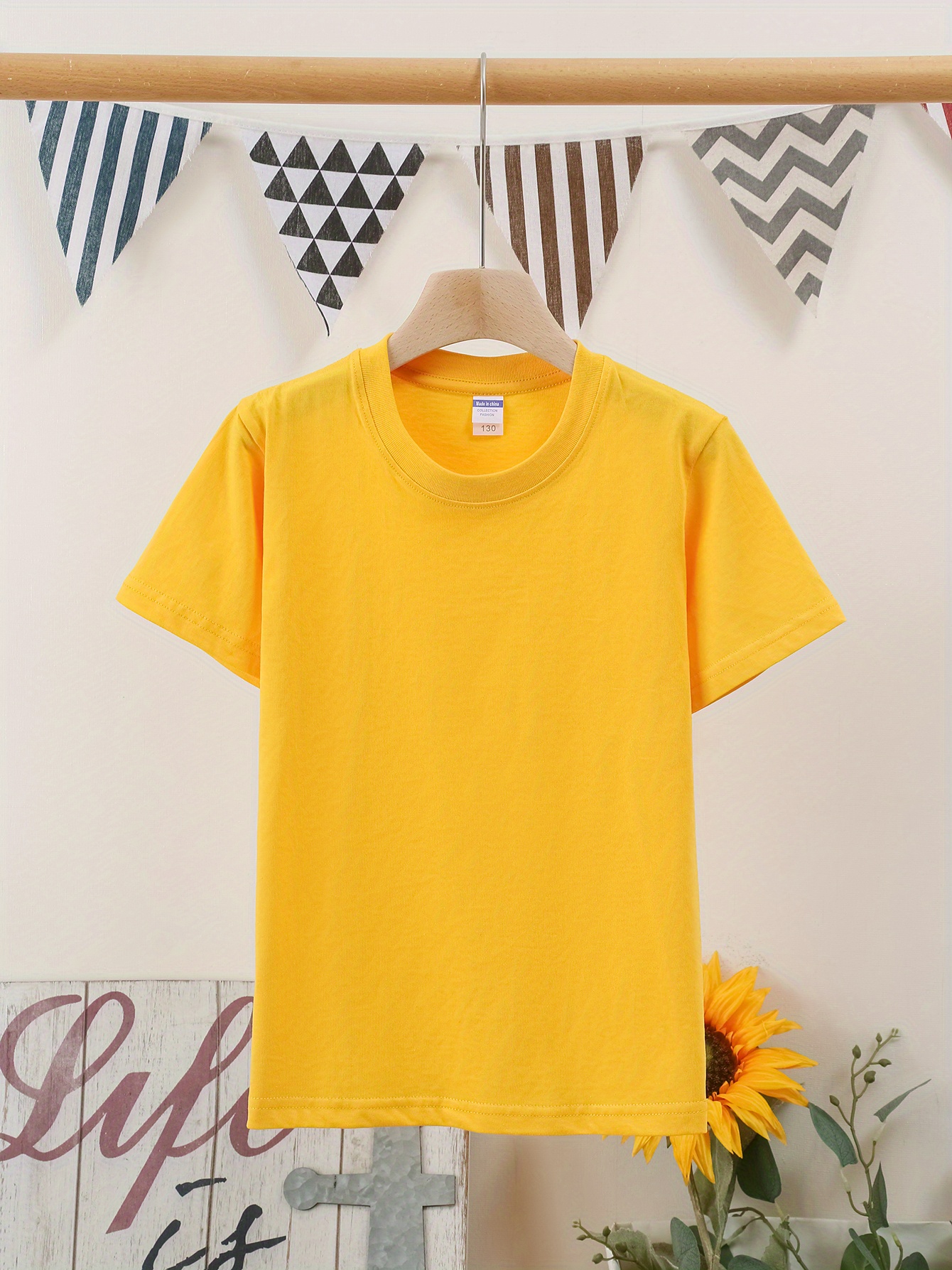 Girls Cotton T Shirt Fit Casual Short Sleeve Crew Temu New Zealand