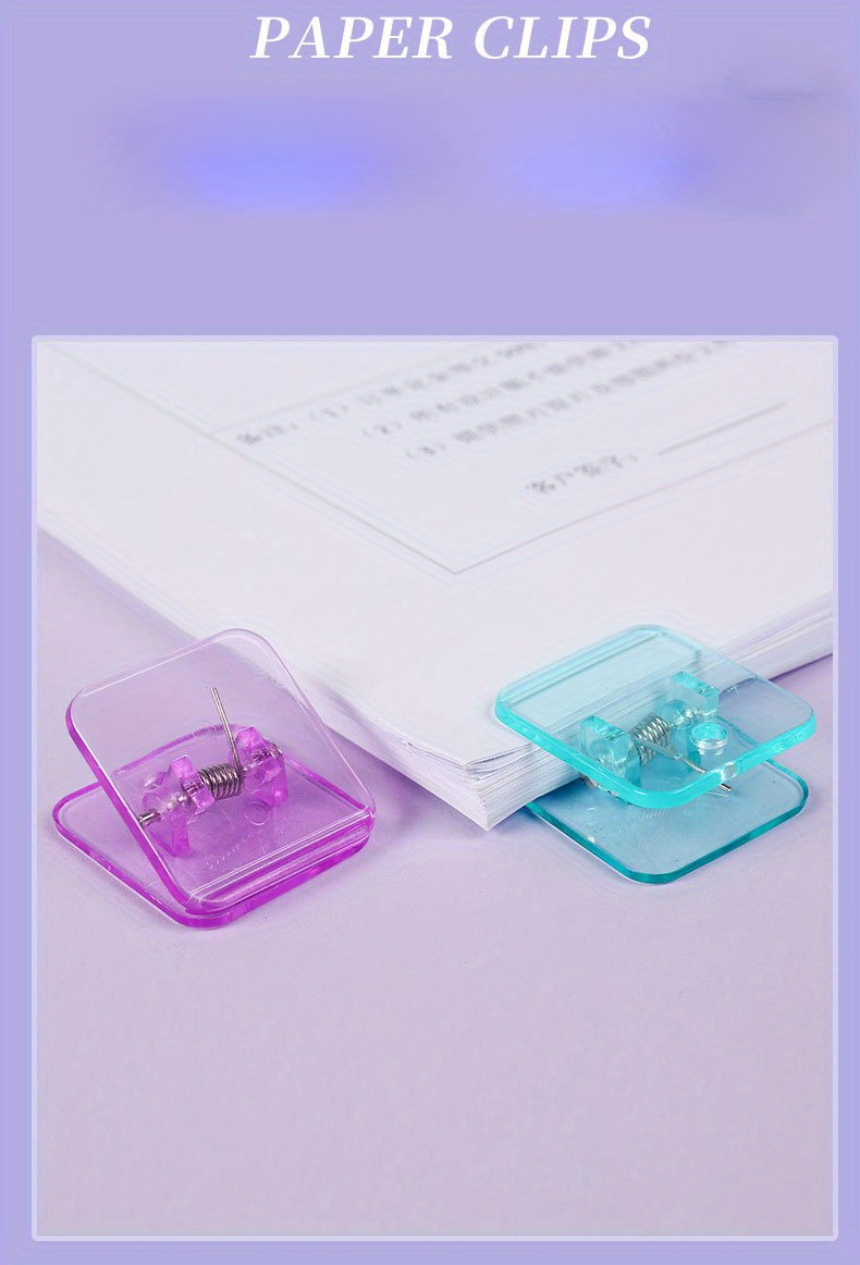 Transparent Plastic Small Clip Acrylic Test Paper - Temu Norway